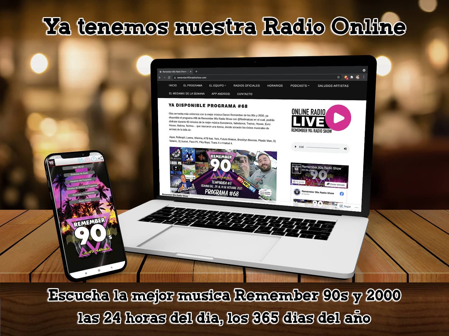 Ya Tenemos nuestra radio online – REMEMBER 90S RADIO SHOW